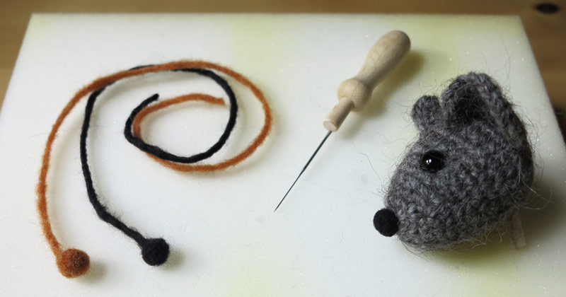 Needle felted noses