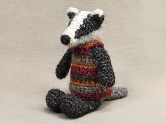 My dapper crochet badger pattern
